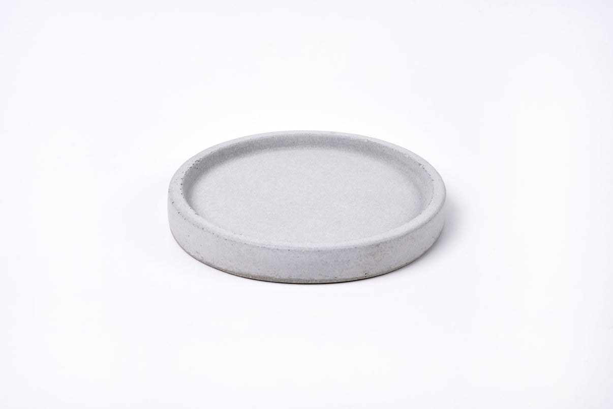 Concrete round tray / accessory holder (small) - "grey" – Shabibi Sheep ...