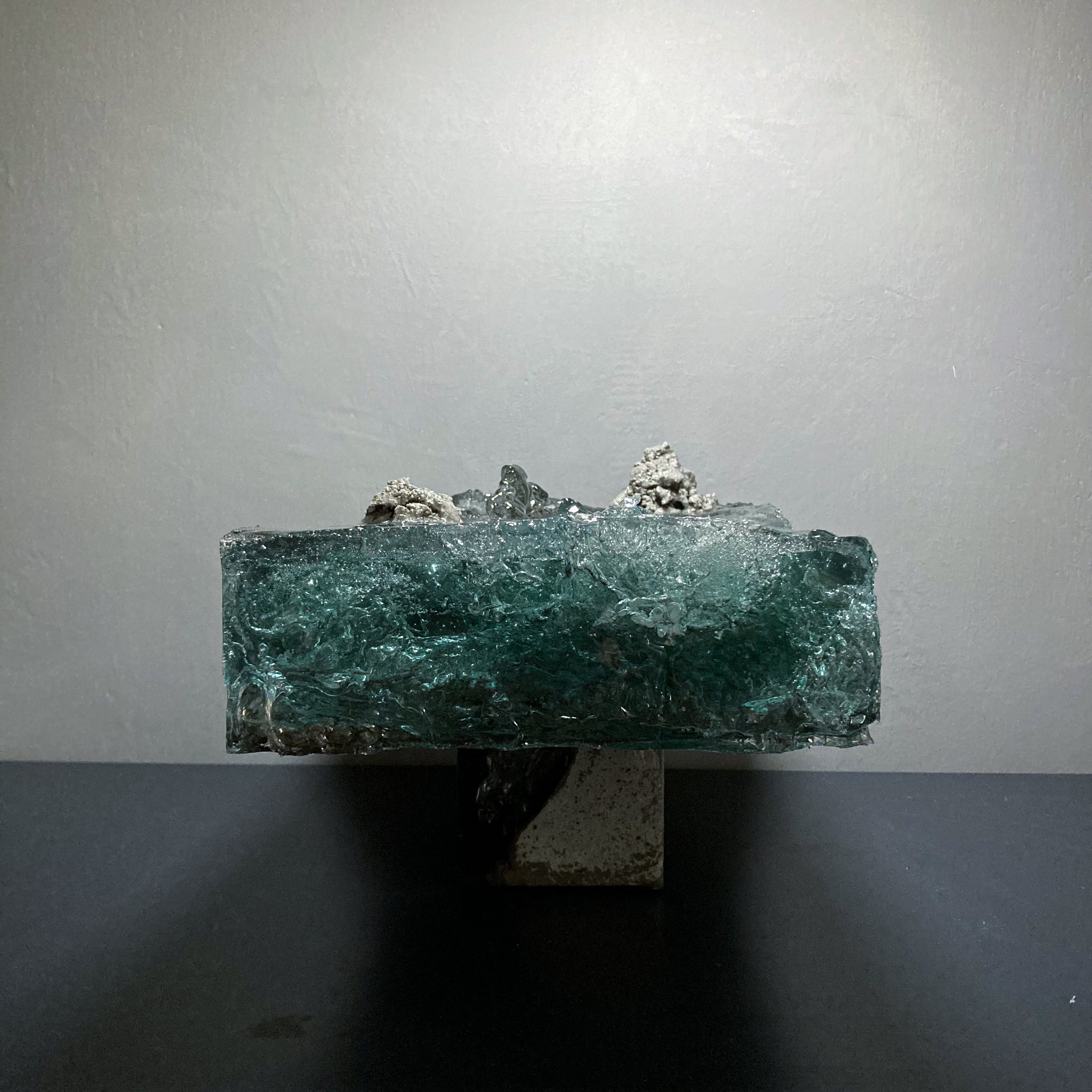 concrete x resin art | floating ocean - tectonic, 2022 | W350mm x ...